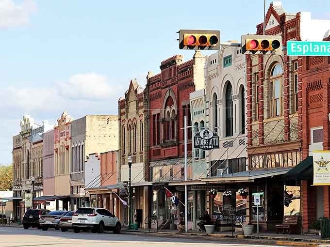 Look at those ornate facades standing proud like they're auditioning for a Western movie set.