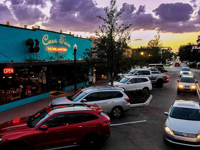 When the sunset paints the sky purple and that "OPEN" sign glows, you know the evening's just getting started.