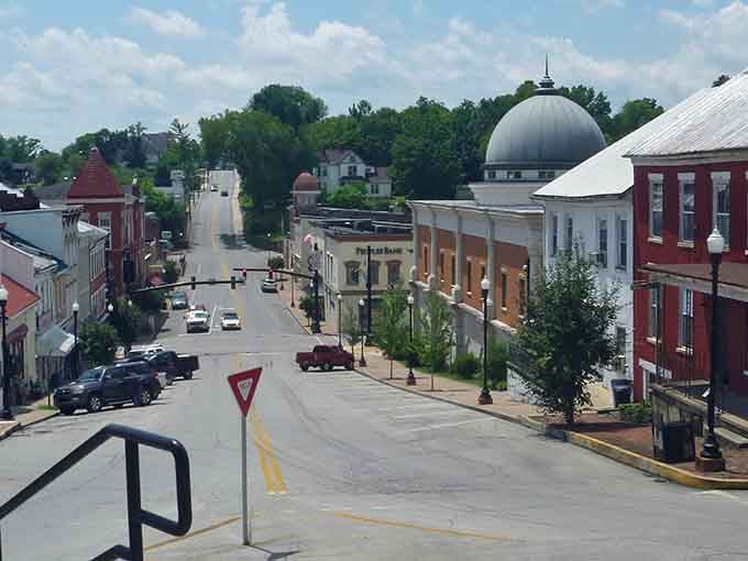 That distinctive domed building catches your eye like a beacon calling you back to simpler, slower times.