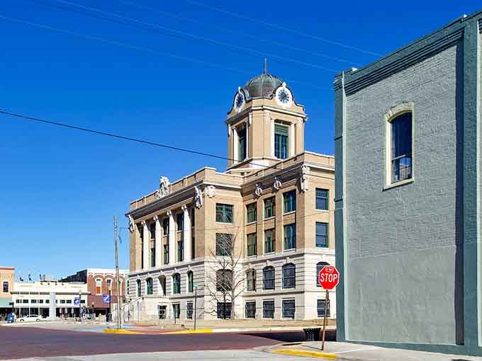 That courthouse dome commands attention like the town elder who's seen generations come and go.