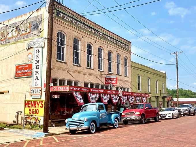 Those patriotic bunting swags and arched windows prove that some buildings just get better with age, like fine wine.