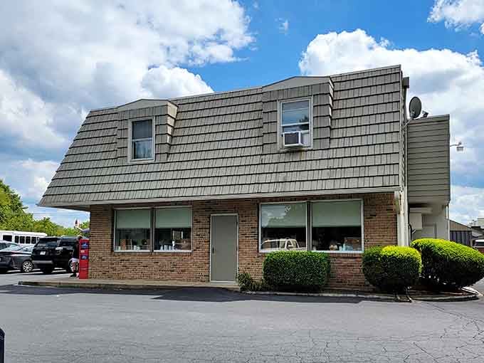 Classic brick exterior meets generous portions inside, where the pancakes are famously larger than the plates themselves.