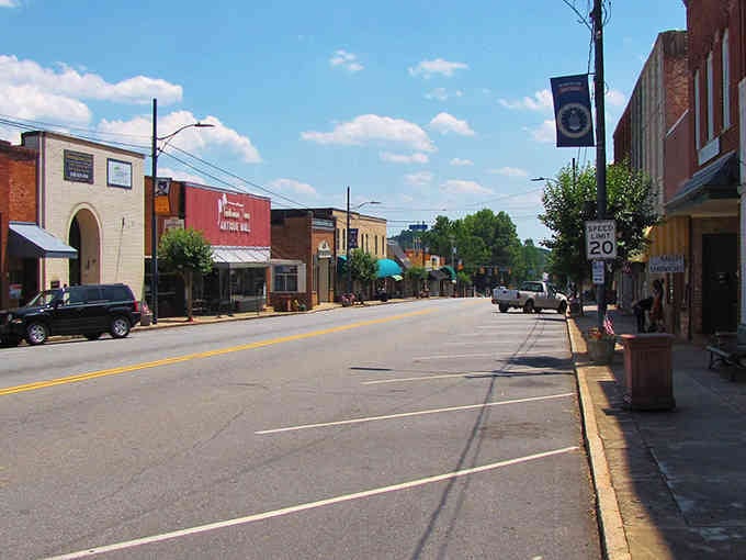 Wide open streets and blue skies stretch endlessly here, inviting you to slow down and notice details.