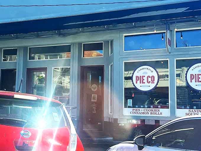 Those cheerful window signs promise pies, cookies, and cinnamon rolls that'll make your morning absolutely spectacular.