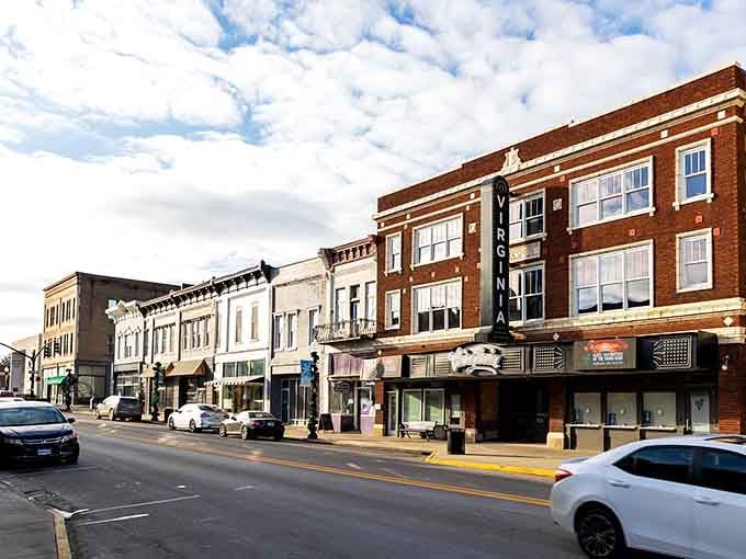 Classic brick buildings line these streets where every shop window tells a story worth discovering together.
