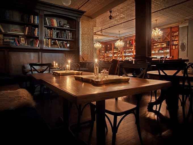 Tin ceilings, glowing chandeliers, and enough vintage charm to make your grandparents nostalgic for their youth.