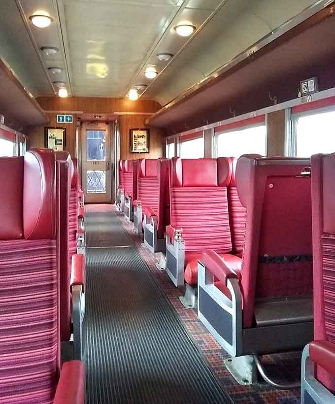 Step inside and find yourself transported to an era when train travel meant style, not stress.