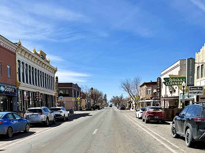 Those ornate building facades have seen over a century of valley life, standing proud like architectural grandparents sharing their stories.