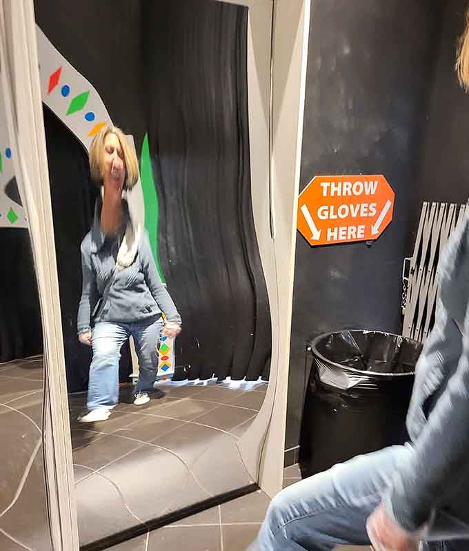 That moment when you're not sure if you're looking at a path or a mirror wall.