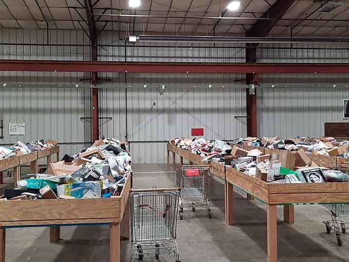 That lonely shopping cart knows exactly what's about to happen when the doors open for business.