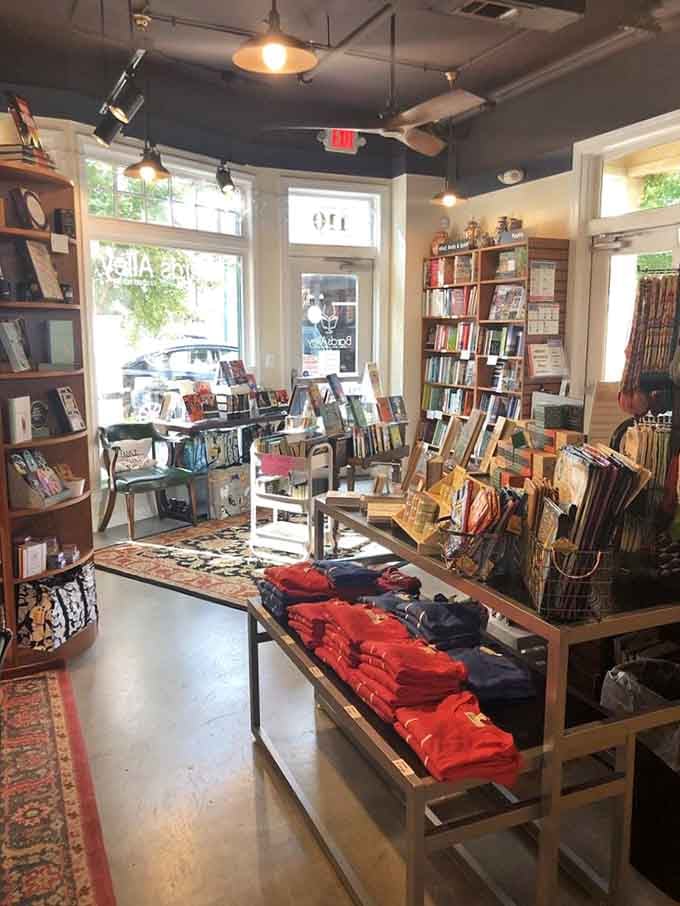 Warm lighting and thoughtfully arranged shelves create an atmosphere where time pleasantly ceases to exist.