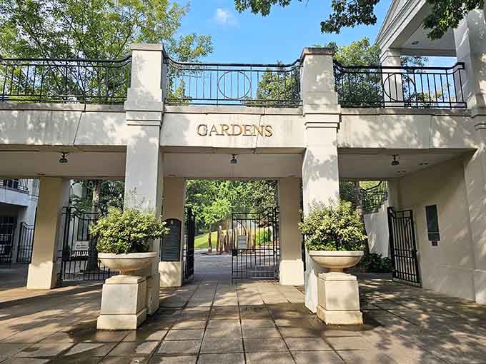 Walking through this entrance feels like stepping into a secret garden, minus the cranky uncle and British accent.