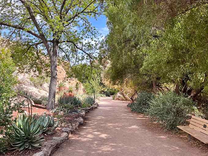 Shaded pathways wind through greenery so lush, you'll forget you're in Arizona and not some tropical paradise.