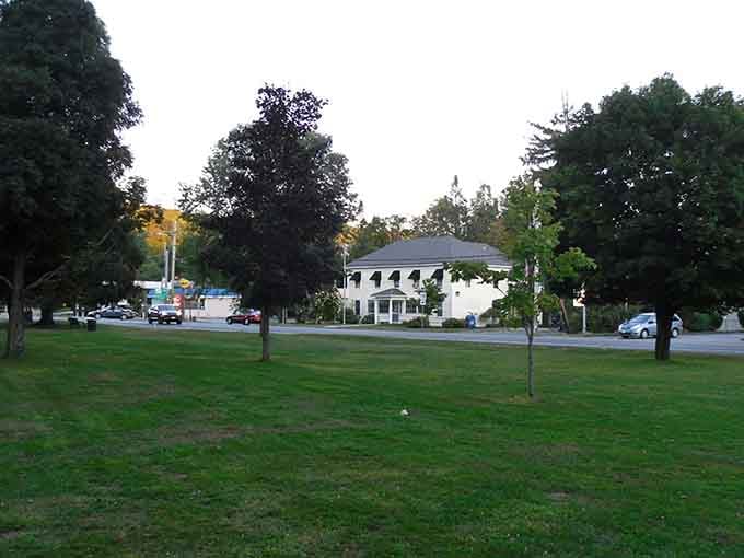 The calm before the storm: soon this green space transforms into a treasure hunter's paradise with thousands of dealers.