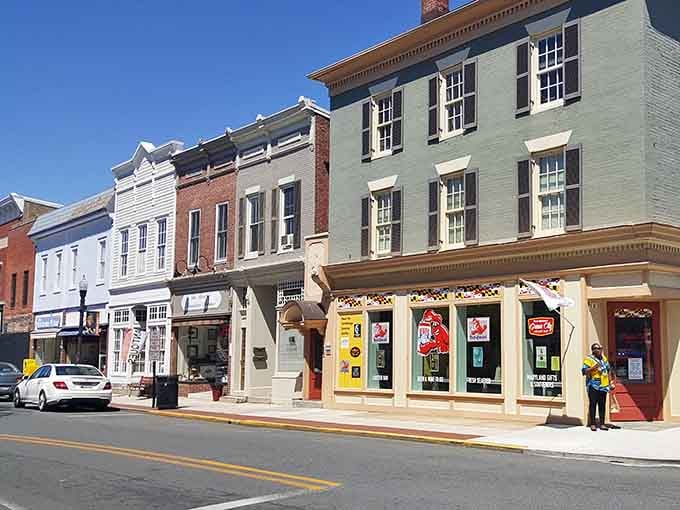 Downtown streets where buildings have more character than most reality TV stars combined these days.