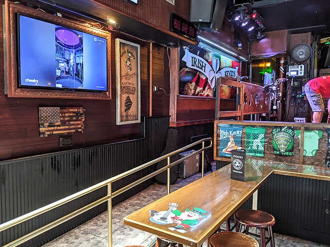 Every inch of wall space tells a story, like a scrapbook assembled by generations of happy drinkers.