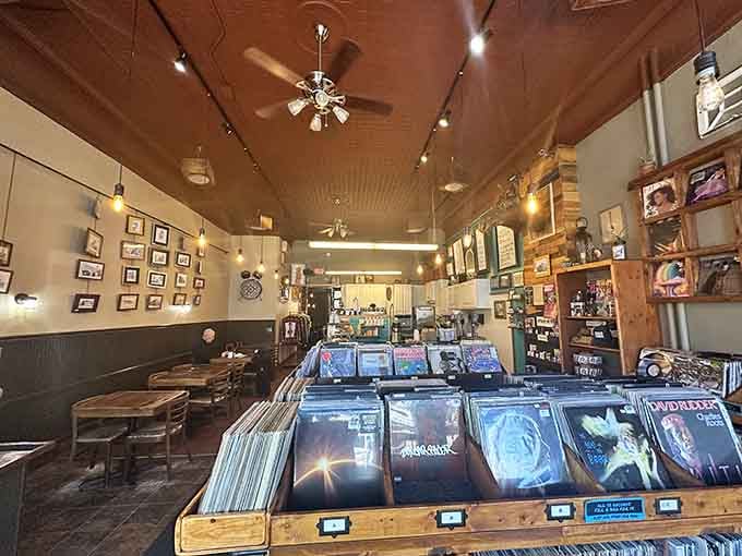 Step inside and discover where vinyl collectors and coffee lovers have finally found their happy place together.