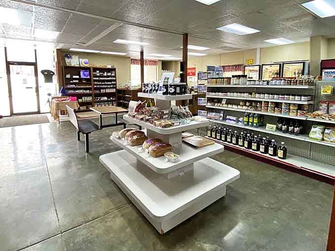 Clean, organized, and inviting, this interior makes browsing 90+ cheese varieties feel like a delicious treasure hunt.