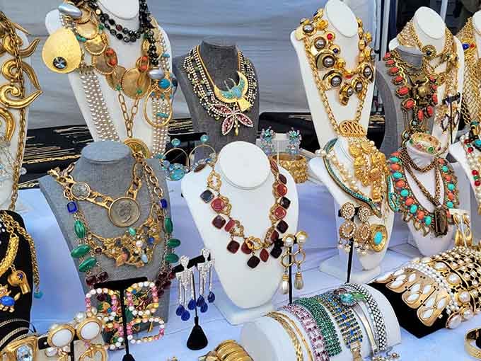 Vintage jewelry sparkles like a pirate's treasure chest, minus the scurvy and with way better negotiating opportunities.