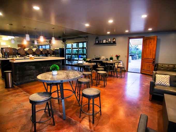 Modern elegance meets wine country charm in a tasting room that actually wants you to stay awhile.