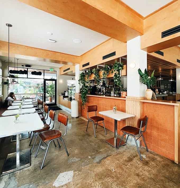 Modern meets cozy in a space where the design is almost as appetizing as the menu.