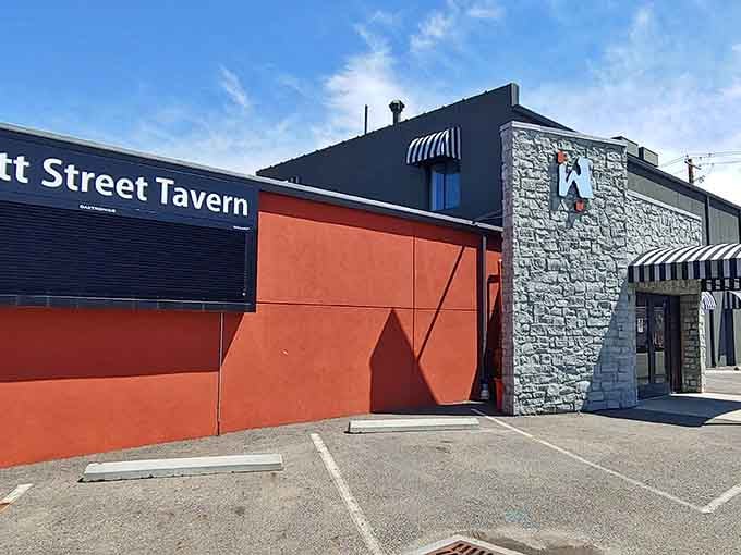 Watt Street Tavern's bold exterior promises the kind of night where you'll make friends with complete strangers.