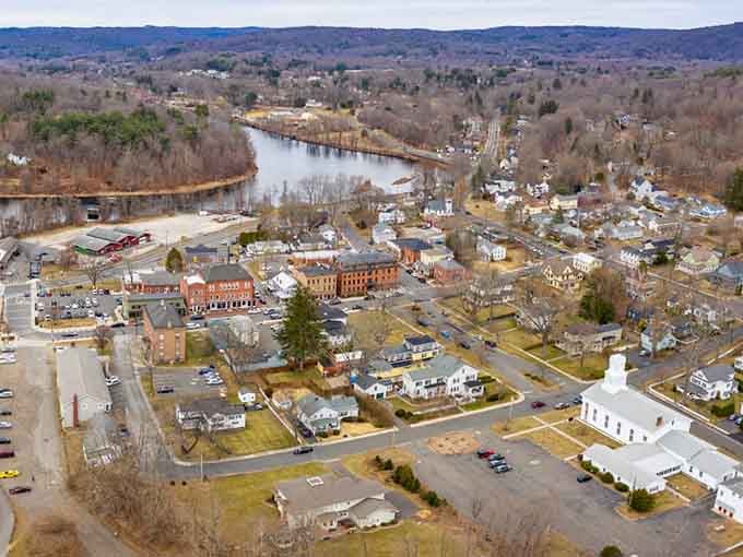 From above, Collinsville looks like someone built a time machine and forgot to tell the residents they could leave.