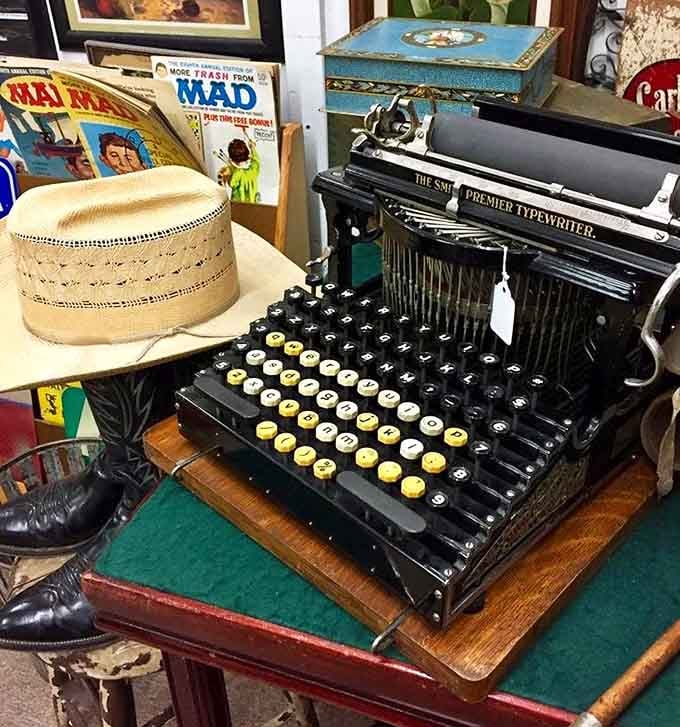 This Premier typewriter has seen more stories than your Netflix queue, and it actually worked without buffering.