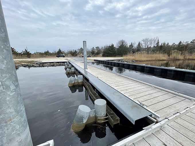 Mosquito Landing offers waterfront access where the only rush hour involves herons and the occasional curious turtle.
