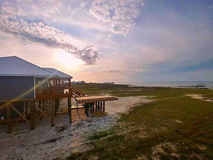 Beach houses on stilts prove that sometimes the best views require a little elevation and faith.