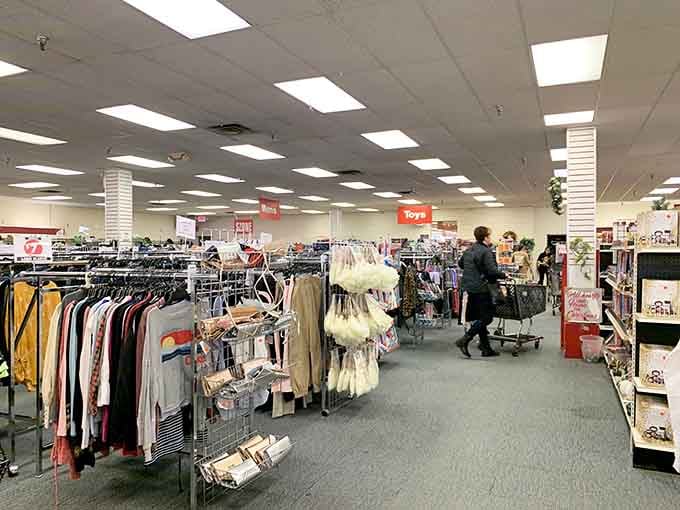 Aisles of possibilities stretch before you like a choose-your-own-adventure book, except every ending involves saving money.