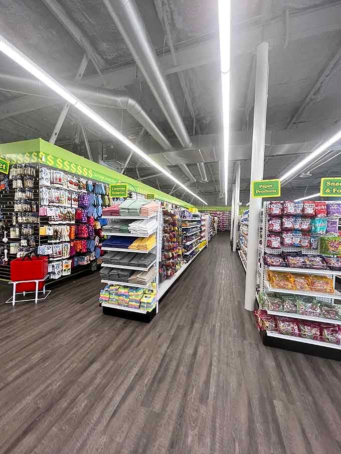 Aisles so wide you could host a conga line, and ceilings so high your shopping dreams can soar.