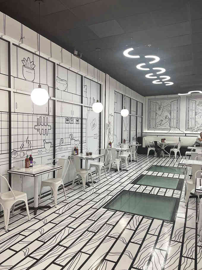 Welcome to a world where perspective is optional and everything looks like it escaped from a sketchbook.