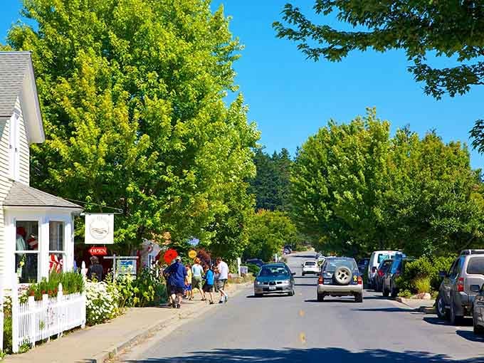 Tree-lined streets where the biggest traffic jam involves waiting for someone to parallel park, badly but charmingly.