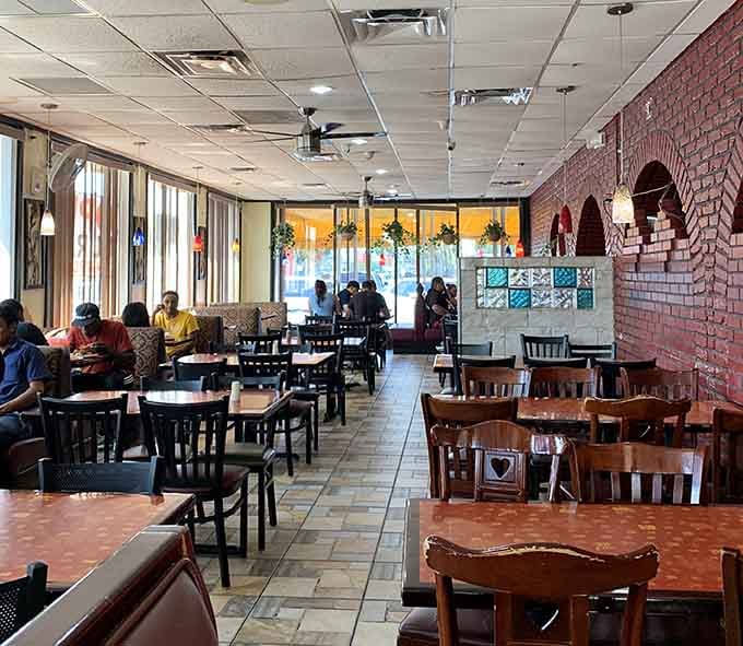 Spacious, welcoming, and ready for serious eating, this dining room means business without the stuffiness.