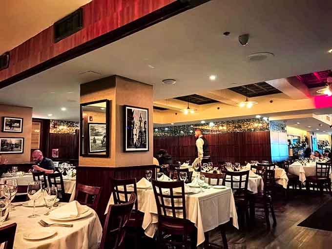 Classic steakhouse elegance meets modern comfort in a dining room that actually wants you to stay awhile.
