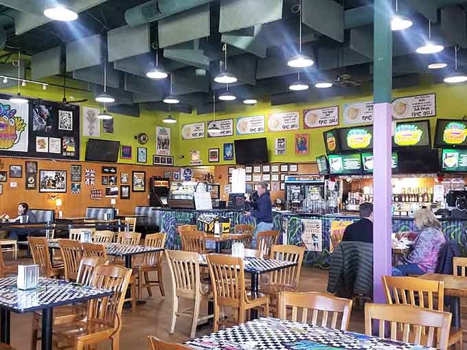 Step inside and you're hit with more pop culture than a Comic-Con after-party.