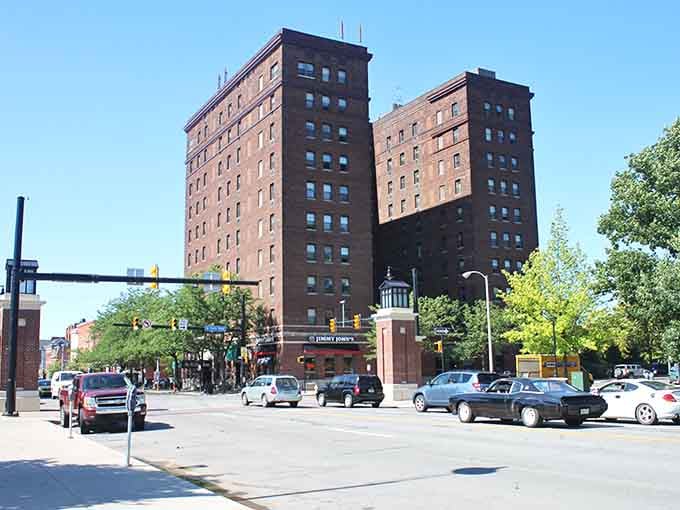 State Street's historic buildings stand proud, reminding everyone that Erie had style long before "vintage" became trendy.