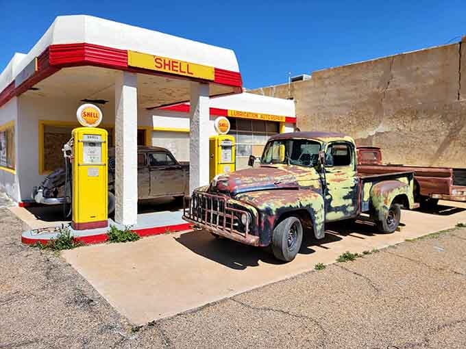 When gas stations had personality and attendants checked your oil, this Shell beauty was the neighborhood's shining star.