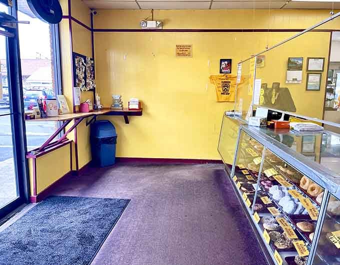 Sunshine-yellow walls and a gleaming display case create the kind of warmth money can't buy.