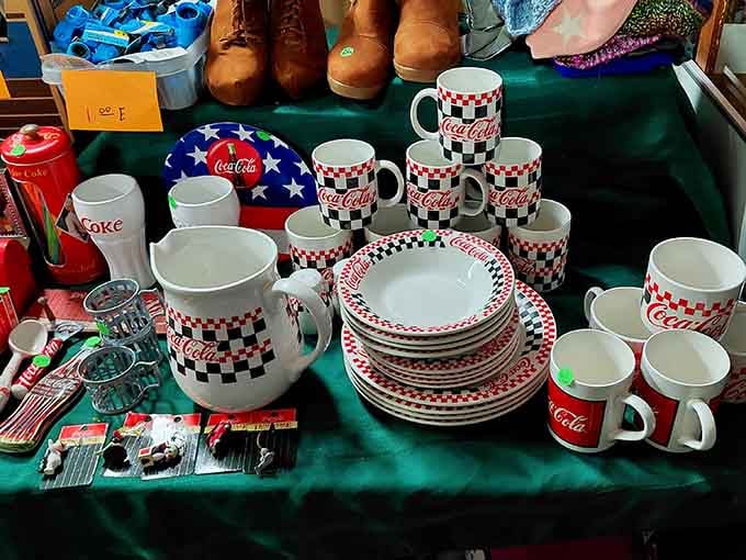 That Coca-Cola dinnerware set is calling your name louder than your spouse saying you have enough dishes already.