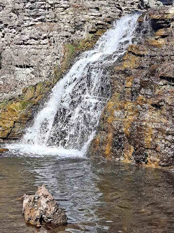 Mother Nature showing off her waterfall skills like she's auditioning for a landscaping magazine cover shoot.
