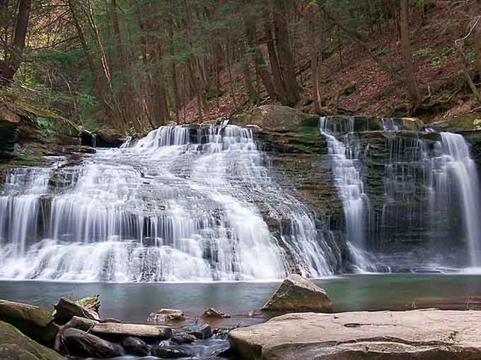 Those layered cascades prove Mother Nature has better design skills than any landscape architect you've ever hired.