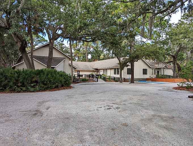 The Community Center proves that island living doesn't mean roughing it, just relaxing through it with style and shade.