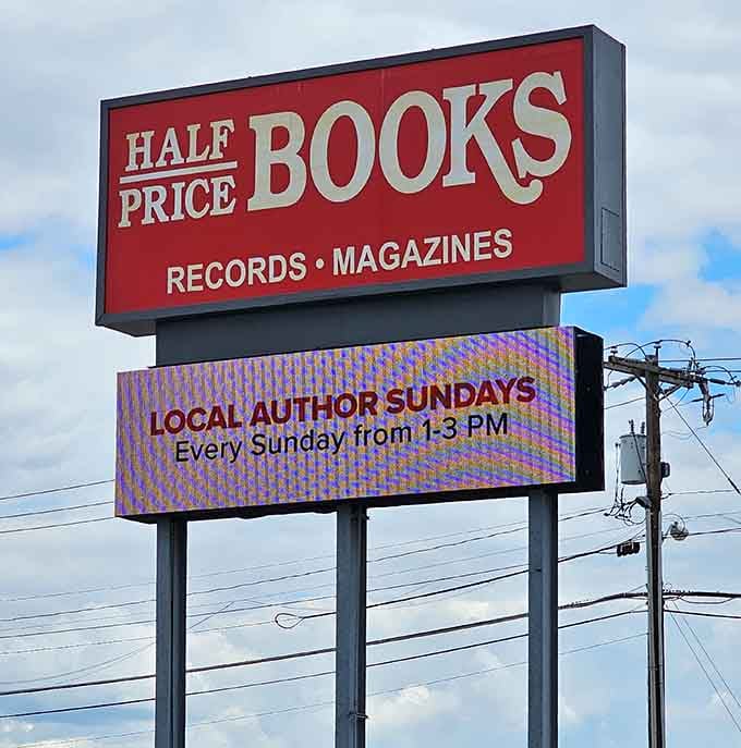 When a bookstore advertises local author events, you know they're serious about building community, not just moving inventory.