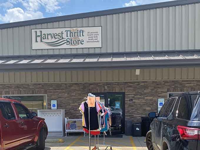 When the parking lot's this full on a weekday, you know the bargains inside are absolutely worth it.