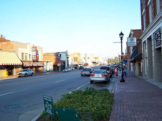 Downtown Hawkinsville moves at a pace that lets you actually notice the architecture and say hello.