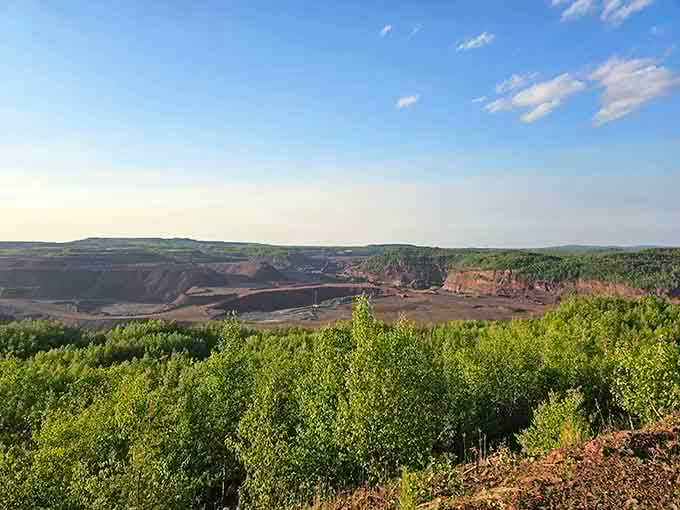 Three miles of pure industrial majesty stretching before you, making your daily commute seem adorably insignificant by comparison.