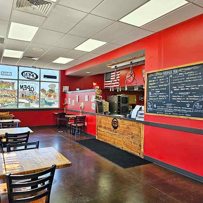Walk into those welcoming red walls and you'll find comfort, community, and seriously good smoked meat waiting.