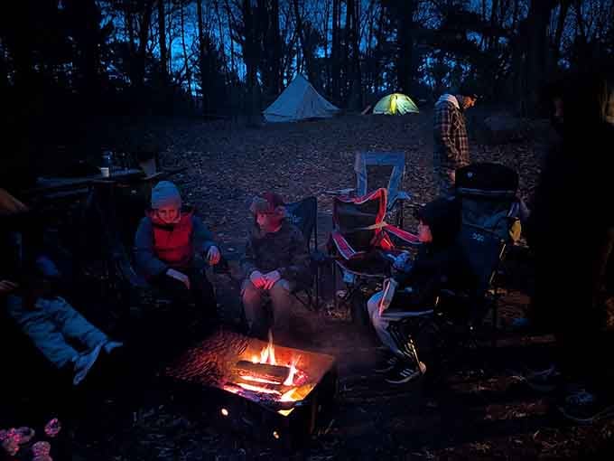 Campfire stories taste better when your backyard looks like this for the night.